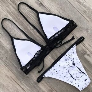 Swim | Marble Netted Bikini | Poshmark